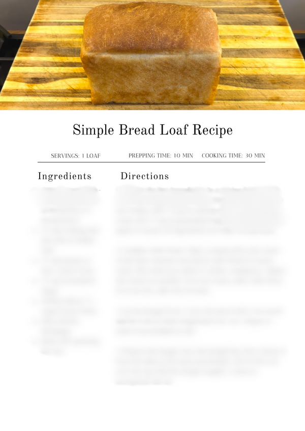 Simple Bread Loaf Recipe – Lets Eat